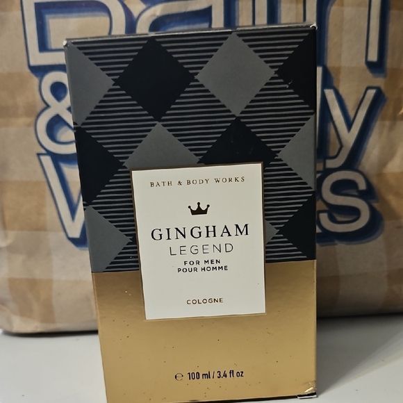Bath & Body Works | Other | Bath Body Works Gingham Legend Cologne Gold ...